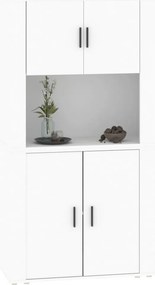 Skříň highboard bílá kompozitní dřevo 3185351