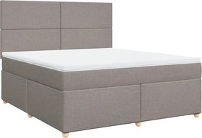 Box spring postel s matrací taupe 180x200 cm textil 3291356