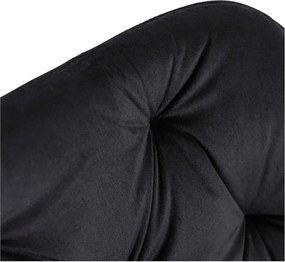 Kancelářské křeslo Skarto Velvet, černá / zlatá