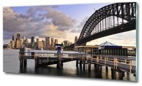 Wallmuralia Foto obraz sklo tvrzené Most v Sidney 100x50