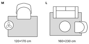 Béžovo-zlatý koberec 170x120 cm Creation - Think Rugs