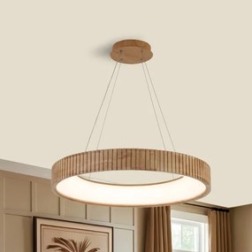 Brilagi - LED Lustr na lanku FALCON WOOD MODERN LED/40W/230V pr. 60 cm dřevo