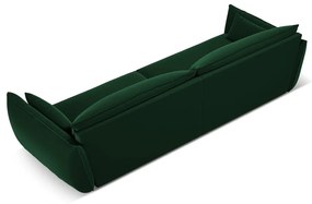 Tmavě zelená sametová pohovka 248 cm Vanda – Mazzini Sofas