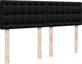 Box spring postel s matrací černá 140 x 190 cm textil 3287079