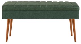Atlantik-zelená čalouněná lavice s úložným prostorem Vina 1070