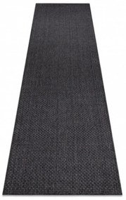 Kusový koberec Decra černý atyp 80x300cm