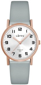 Rose gold dámské titanové hodinky LAVVU MANDAL LWL5032