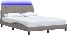 Rám postele bez matrace Hanko taupe 140 x 200 cm textil 3310465