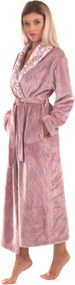 Flora Mauve Mist - Dámský Župan s Límcem - 25 56 4353 - M
