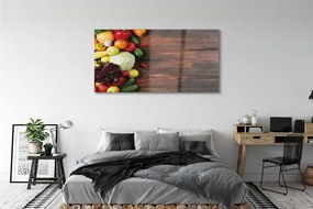 akrylový obraz Kukuřice pepř zelí 140x70 cm