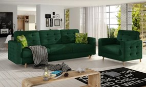 Sedací souprava ASDA 3+1zelená
