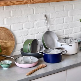 Elmich Nepřilnavý keramický hrnec Vital  Ø 20 cm (2.5L) - krémově bílá (OUTLET)
