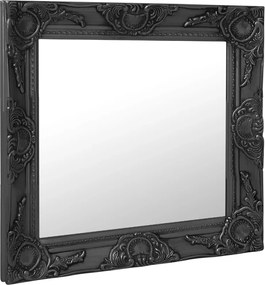 vidaXL Nástěnné zrcadlo barokní styl 50 x 50 cm [320315] Barva: Černá