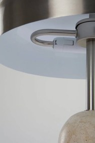 Stolní lampa z travertinu ve stříbrné barvě (výška 46 cm) Ina – Jotex