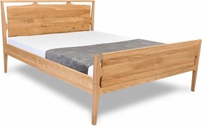 Postel Stick IV z masivního dřeva Olše 120x200