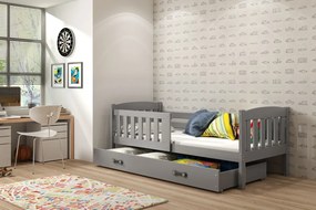 BMS Group Dětská postel s úložným prostorem KUBUS grafit Velikost postele: 200x90 cm, Barva šuplíku: Grafit