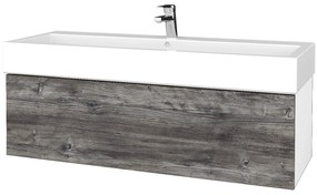 Dřevojas Koupelnová skříň VARIANTE SZZ 120 Varianta: M01 Bílá mat / M01 Bílá mat