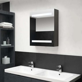 vidaXL LED koupelnová skříňka se zrcadlem 50 x 14 x 60 cm [326485] Barva: antracitová