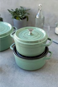 La Cocotte Staub Kulatý litinový Hrnec 2,2l Mint