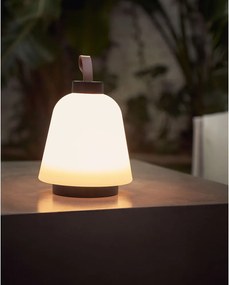 Bílá plastová LED stmívatelná stolní lampa (výška 24 cm) Udiya – Kave Home