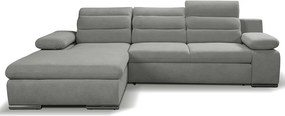 Sedací souprava GRECO MINI | 185x278 cm | 83 středně šedá | rozkládací + úložný prostor | VÝPRODEJ Z PRODEJNY