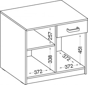 Falco Komoda Matylda 820 dub artisan