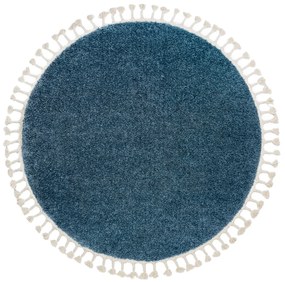 Dywany Łuszczów Kusový koberec Berber 9000 blue kruh - 160x160 (průměr) kruh cm