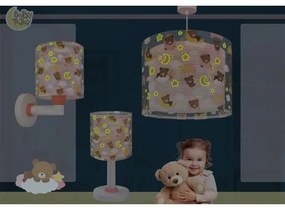 Dalber 41571S - LED Dětská lampička BABY TEDDY 1xG4/4W/230V růžová