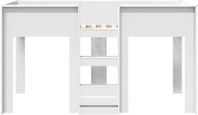 Patrová postel pro děti Bílá 75 x 190 cm Kompozitní dřevo 3410467