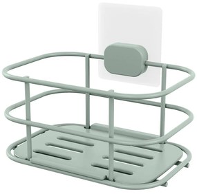 Samodržící kovová koupelnová polička v mentolové barvě Grena – Compactor