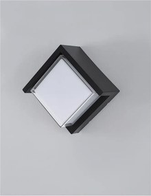 NV 9026001 Venkovní nástěnné svítidlo MAX tmavě šedý ABS čirý a bílý akryl LED 12W 3000K 200-240V 120st. IP65 - NOVA LUCE