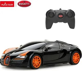 RASTAR RC auto Bugatti Grand Sport Vitese černá / Měřítko 1:24 / 19 cm