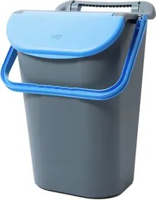 Belli e Forti Koš na tříděný odpad TOWER šedý, modré víko / Odpadkový