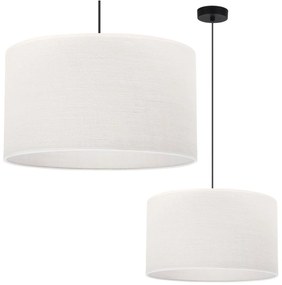 Závěsné svítidlo Juta, 1x bílé jutové stínítko, (fi 40cm), b