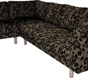 Potah na pohovku IKEA Norsborg rohová 5-místná barva béžová látka pletený vzor, vzorované