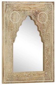 Ručně malované zrcadlo 40 x 55 cm masivní mangovníkové dřevo - Default Title
