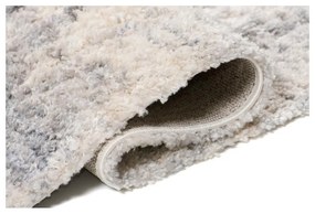 Kusový koberec shaggy Umut krémově šedý 80x150cm