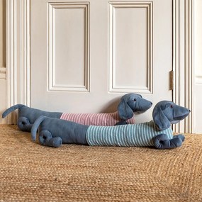 Růžová/šedá ochrana proti průvanu 17x76 cm Sausage Dog – Rex London