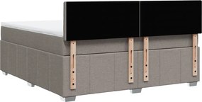 Box spring postel s matrací taupe 180x200 cm textil 3287165