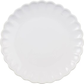 IB LAURSEN Talíř Mynte Pure White 19,5 cm, bílá barva, keramika
