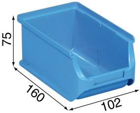 Allit Plastové boxy PLUS 2, 102 x 160 x 75 mm, zelené, 24 ks