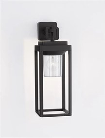 NV 9492500 Venkovní nástěnné svítidlo FIGO antracitový hliník a čirý akryl E27 1x12W 220-240V bez žárovky IP65 - NOVA LUCE