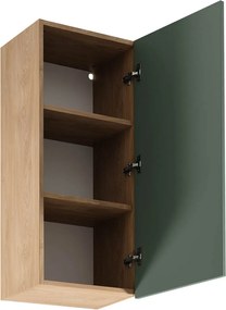 SORENTO pg | horní skříňka G45 policová | 45 cm | PRAVÁ | puccini/zelená