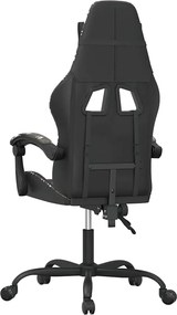 Herní židle černá a maskáčová umělá kůže 3143853