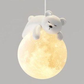 Toolight Závěsné osvětlení dětského pokoje WHITE BEAR APP1597-1CP