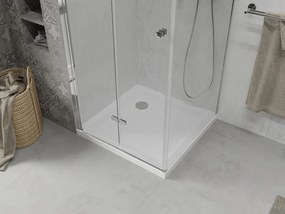 Mexen Lima sprchový kout 80x80cm, 6mm sklo, chromový profil - čiré sklo + Slim sprchová vanička - 856-080-080-00-00-4010