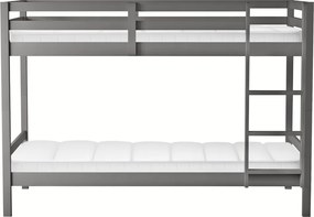 Kondela Patrová postel, 90x200, masivní dřevo, šedá, INEZA