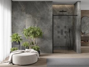 Mexen Omega posuvné sprchové dveře 160 cm, transparentní, černé - 825-160-000-70-00