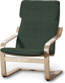 Sedák na křeslo IKEA Poäng barva zelená látka pletený vzor