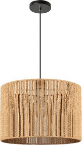 Toolight BOHO, stropní svítidlo o průměru 40cm 1xE27 APP1325-1CP, černá-hnědá, OSW-02412